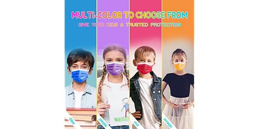 60PCS Kids Disposable Face Masks