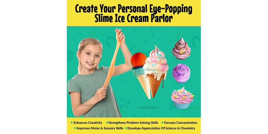 Slime Ice Cream Kit For Kids