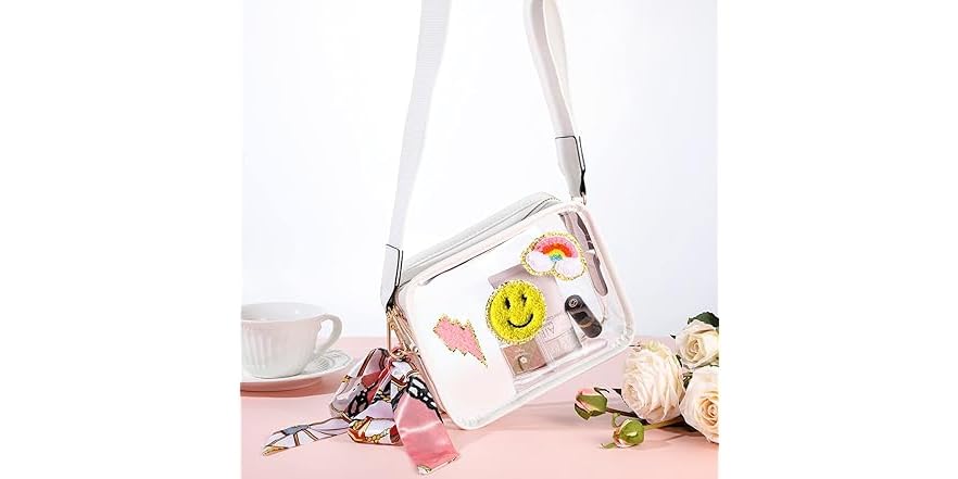 Preppy PVC Clear Crossbody Bag