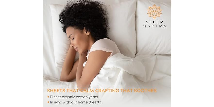 Sleep Mantra Organic Cotton Bed Sheet Set