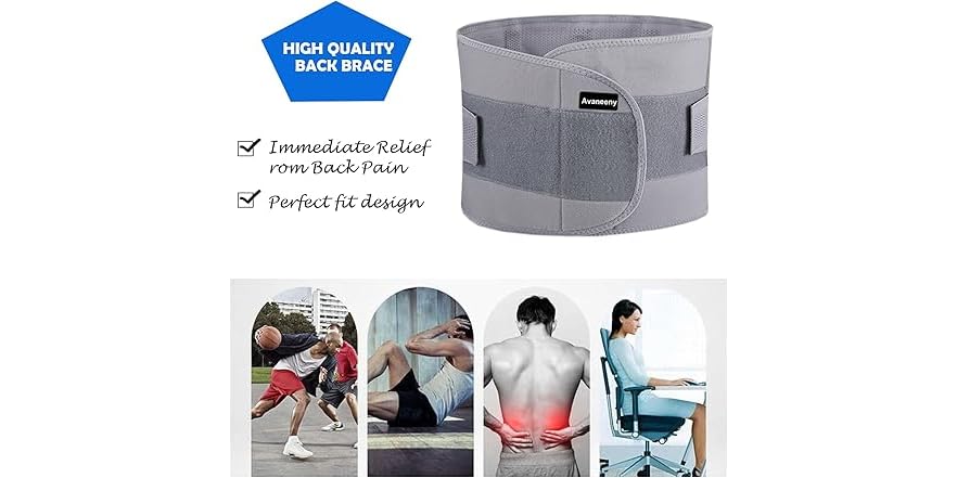 4 Stay Adjustable Back Support Belt
