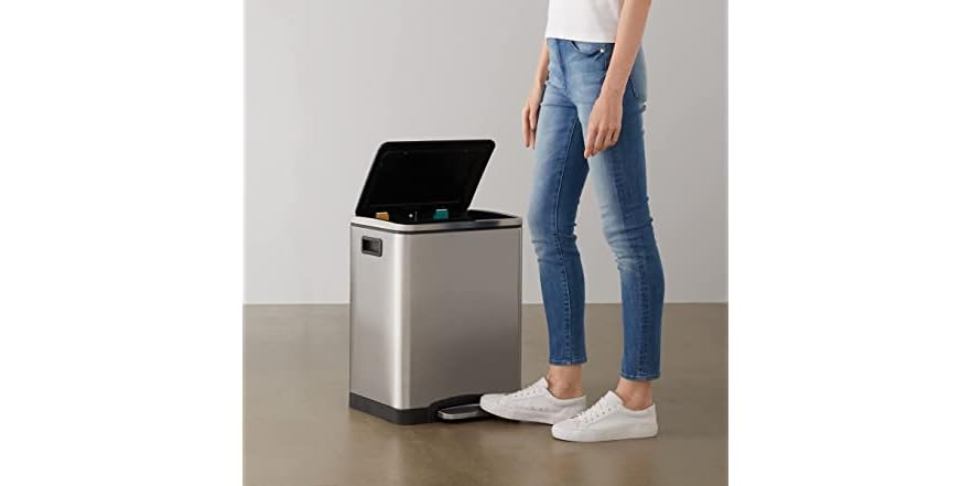 Amazon Basics 30L Dual Bin Trash Can