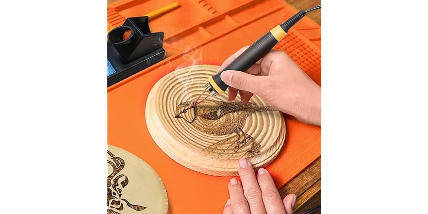 Wood Burning Kit with 2 Pens and 33 Tips