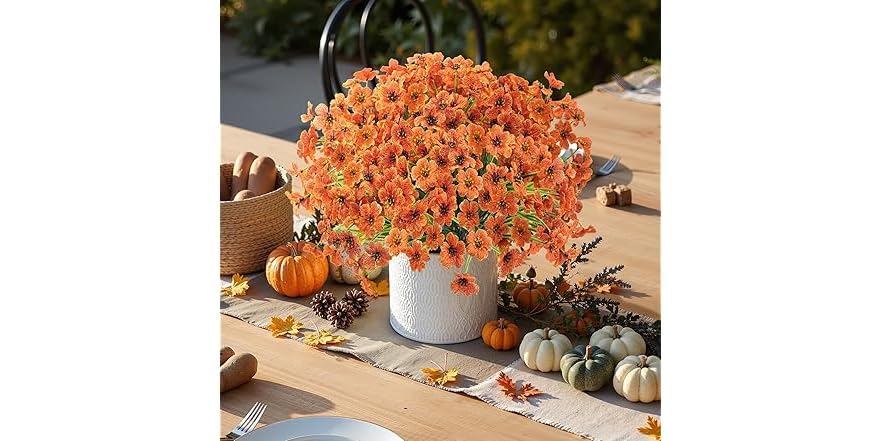 16 Bundles Artificial Fall Flower