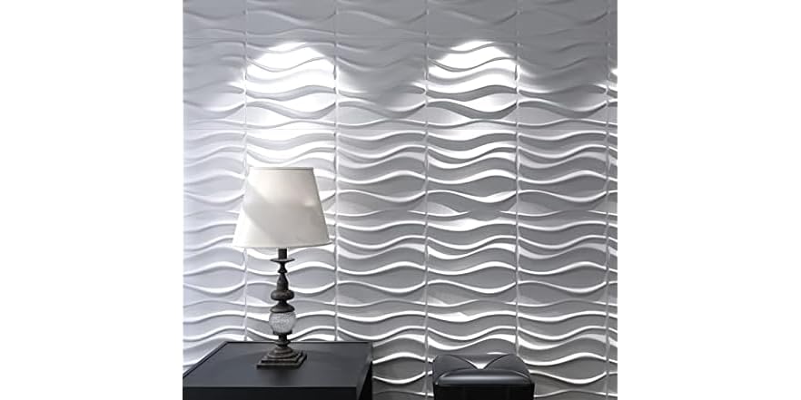 Art3d Decorative 3D Wavy Wall Panel Desi
