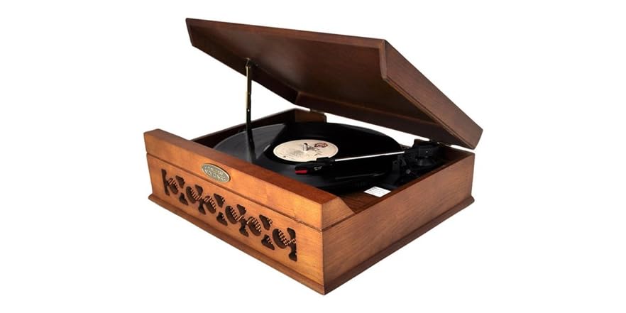 Vintage Style Turntable with USB-To-PC