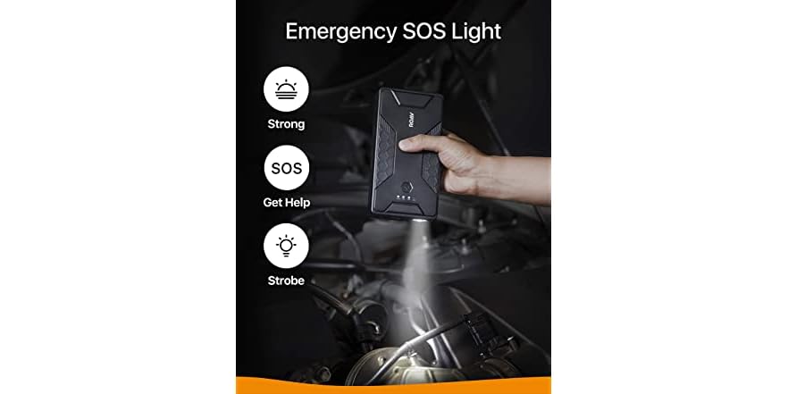 Anker R3130011 Roav PortableJump Starter Pro 1000A Black (Open Box)