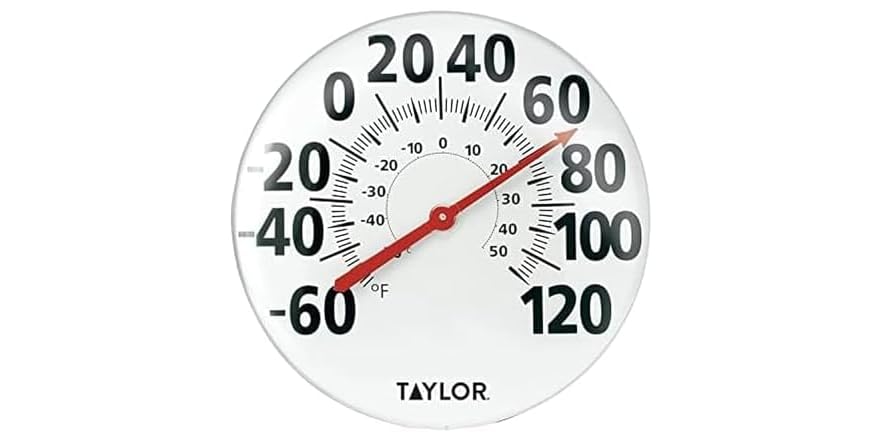 Large 18in Indoor Outdoor Thermometer