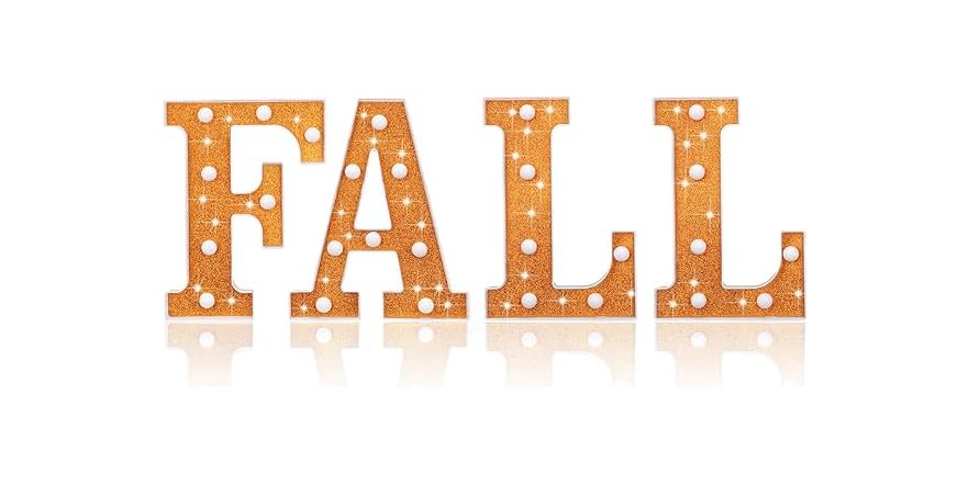Thanksgiving Light Up Fall Letter Set