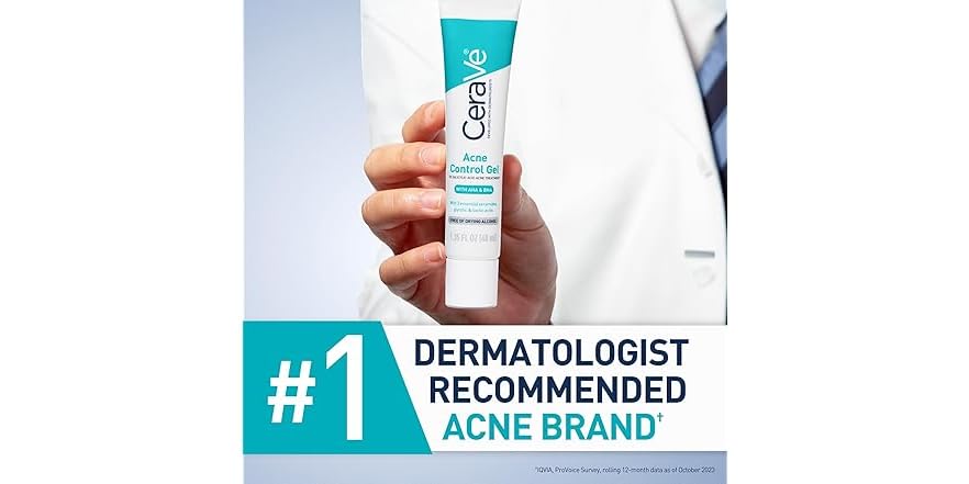 2 Pack CeraVe Acne Control Gel 1.35 Fl Oz