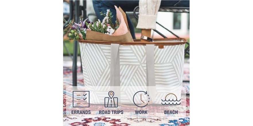 CleverMade Collapsible LUXE Tote - 30L (8 Gal)