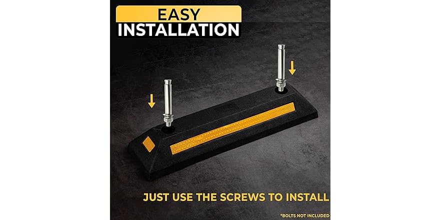 Heavy Duty Rubber Parking Guide- 21"