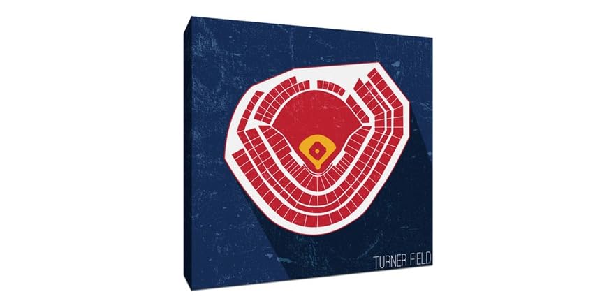 MLB Stadium Seating Map Canvas, 2 Sizes