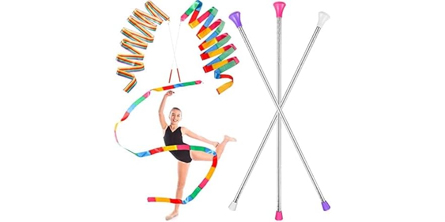 3 PC Dance Ribbons With 3 Batons