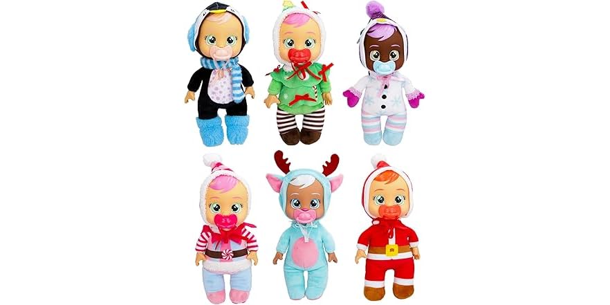 Cry Babies Tiny Cuddles Christmas Izzy 9"