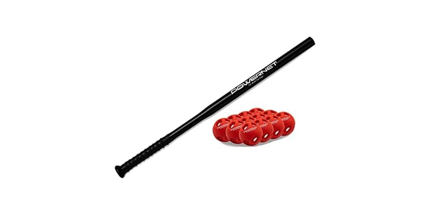 Slim Overload Training Bats + 12 Balls