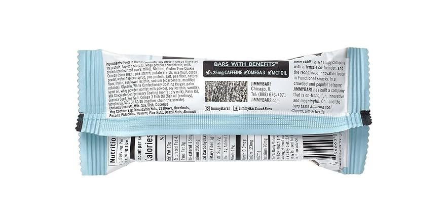 JiMMY! Bars, Cookies 'N Cream, 12 Bars