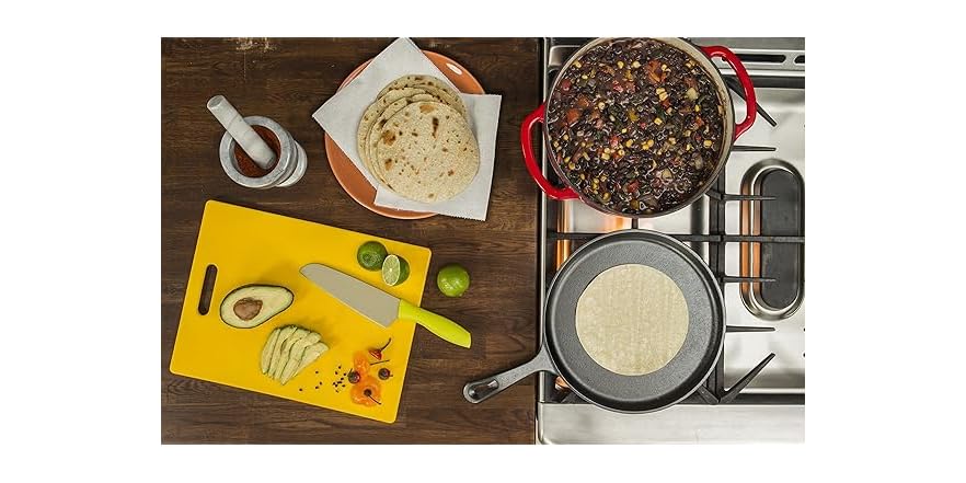 Lodge L9OG3 Cast Iron Round Griddle, Pre-Seasoned, 10.5-inch