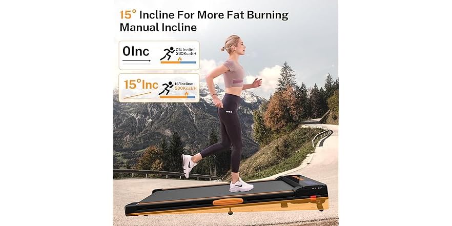 ACTFLAME Walking Pad with Incline, Portable Treadmill for Ho (Open Box)