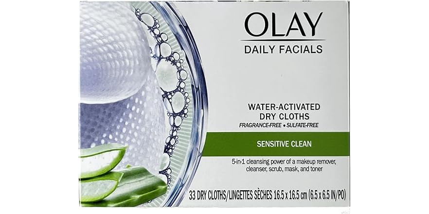 OLAY Daily Clean 5-in-1 Water Activated Cloths