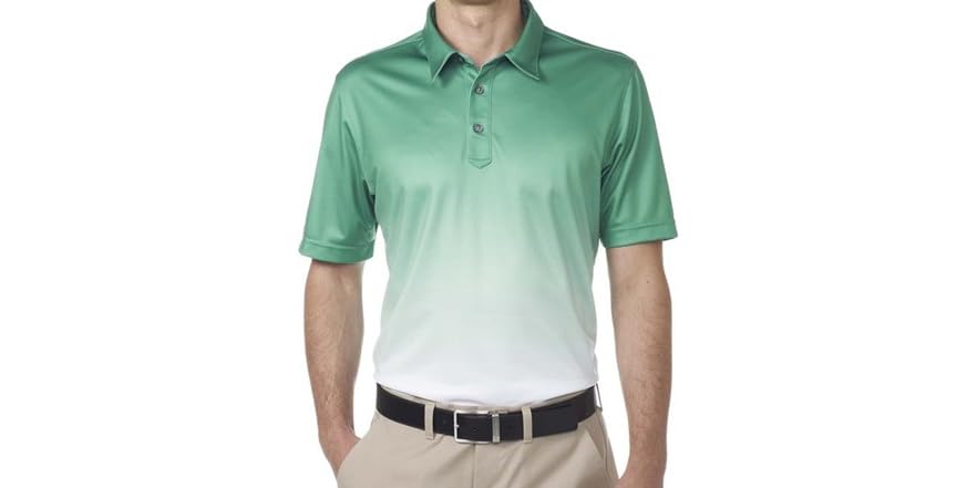 Performance Gradient Golf Shirt - Shamrock Green