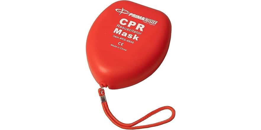 PrimaCare CPR Rescue Mask Red