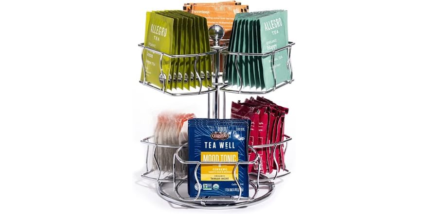 Sorbus TEA BAG CAROUSEL - Silver