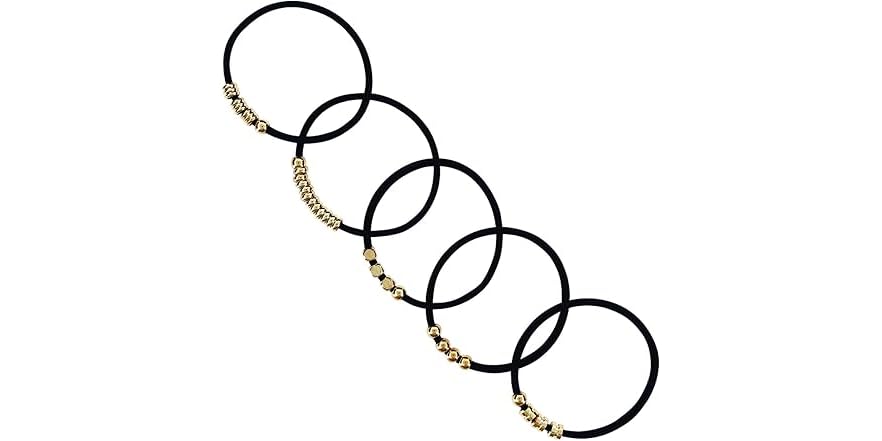 Stretch Elastic Bracelet Hair Ties 4 Count