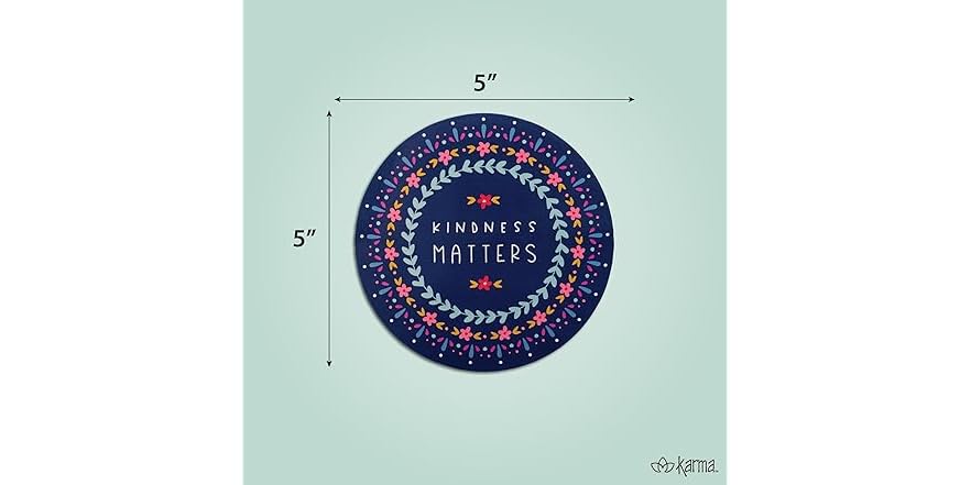 Karma, Boho Inspirational Refrigerator Set of 100