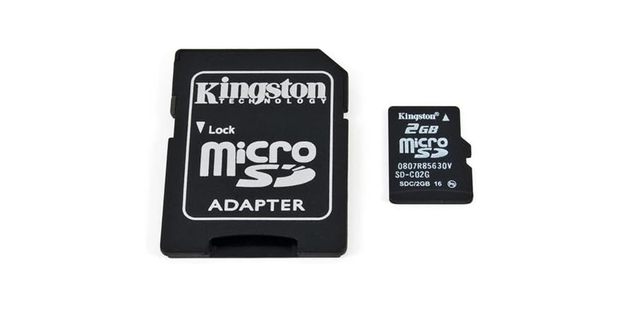 Kingston 2GB MicroSD Card with Adapter – 2 Pack