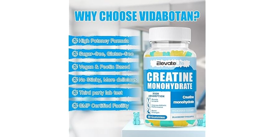ElevateLife Creatine Monohydrate Gummies