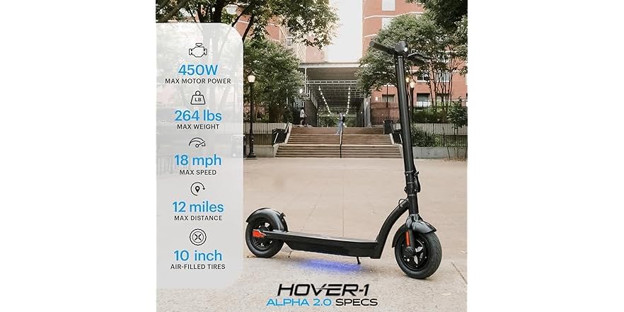 Hover-1 Alpha 2.0 Foldable E-Scooter