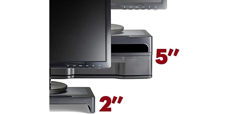 Executive Monitor Stand with Drawer