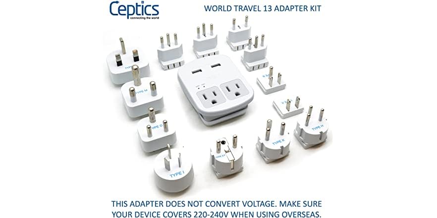 International Plug Adapter Kit