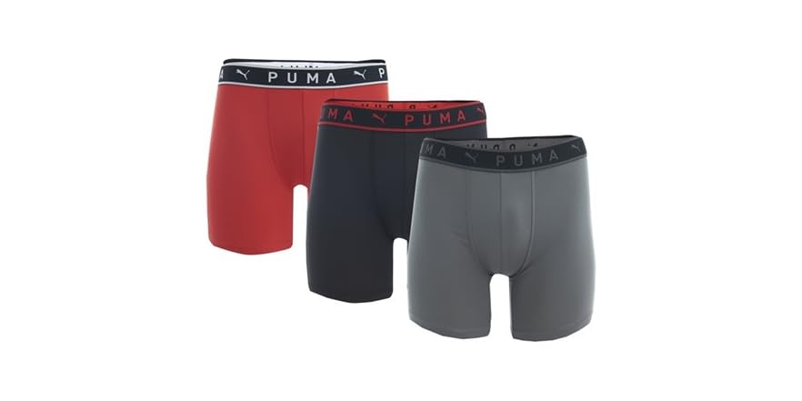Puma Men's Athletic Boxer Brief 6-Pack
