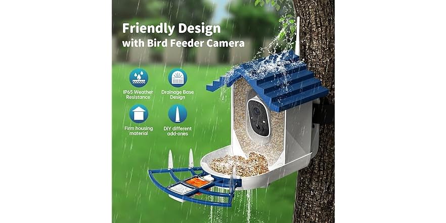 NAVFS AI Smart Bird Feeder | 2K | 2.4Ghz (Open Box)