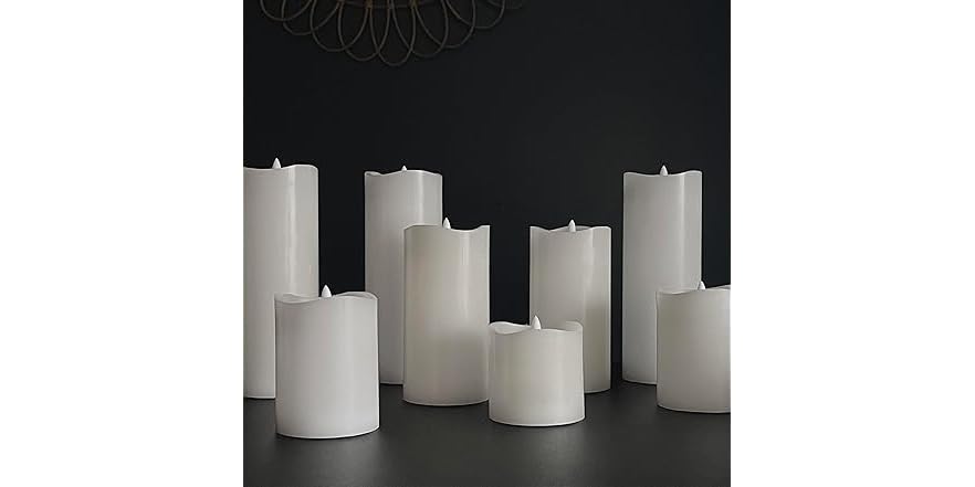 Stonebriar 3x4 Flameless LED Pillar Candles (6-count)