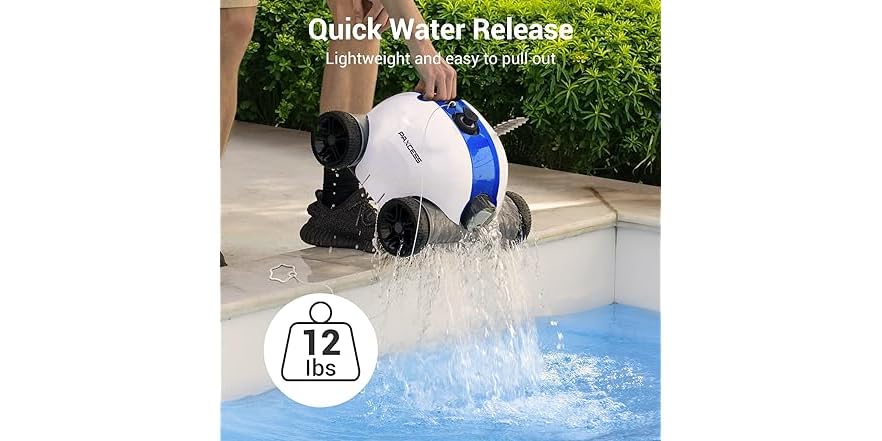 Rock & Rocker Cordless Robotic Pool Cleaner