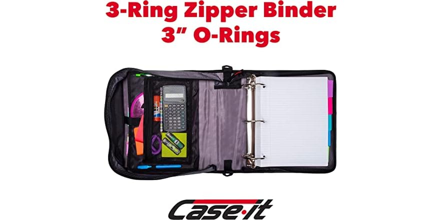 Case-it The Mighty Zip Tab Zipper Binder