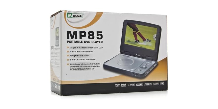 Mustek 8.5” Portable DVD Player