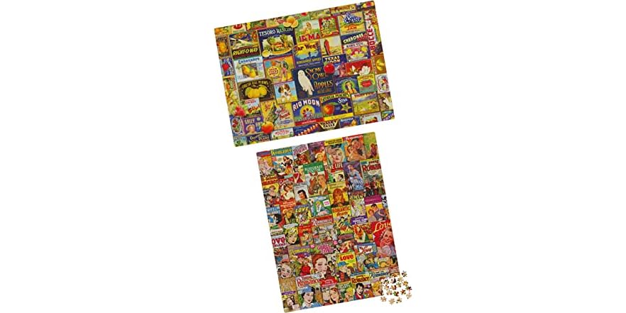 Spin Master Games 2-Pack of 1000-Piece Jigsaw Puzzles