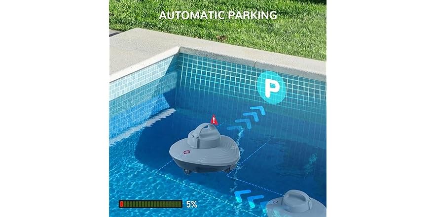 Grennix Cordless Pool Vacuum for Above Ground Pool & Inground Swimming ...