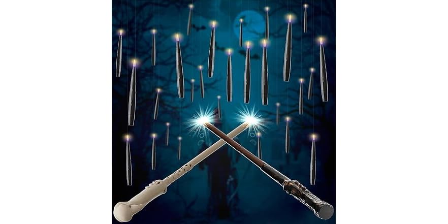 HP Floating Candles 20 Pack Black
