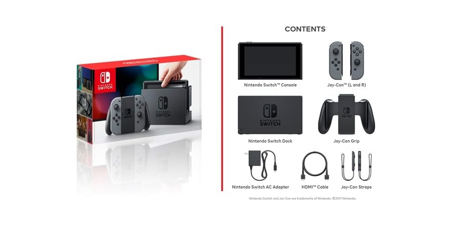 Nintendo Switch – Gray Joy-Con (Open Box)