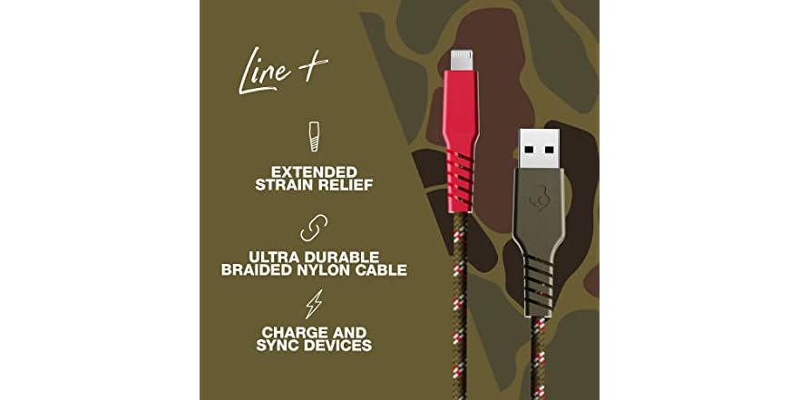 Skullcandy Line+ 6FT 15W Lightning Charger Cable