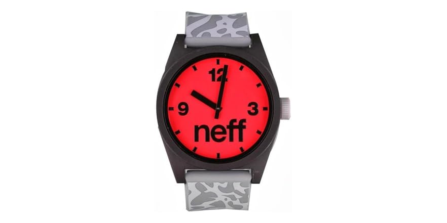 Neff Daily Helvetica Watch-KRK/Black/Red