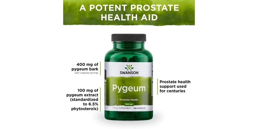 Swanson Pygeum Prostate Support 500 mg