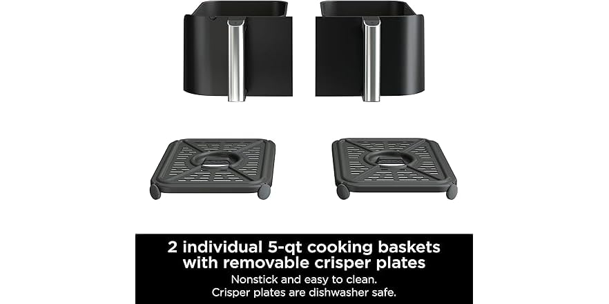 Ninja R-AD300CO 6-in-1 2-Basket Air Fryer (Open Box)