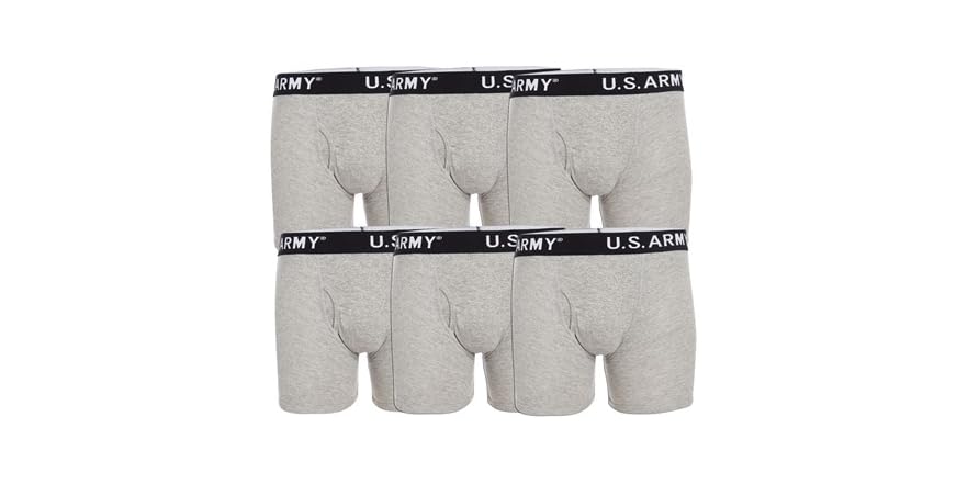 U.S. Army Men's Boxer Briefs 6-Pack