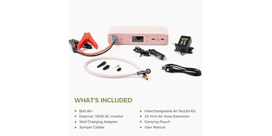 HALO Bolt Air+ 55500 Portable Powerbank & Car Battery Jump Starter